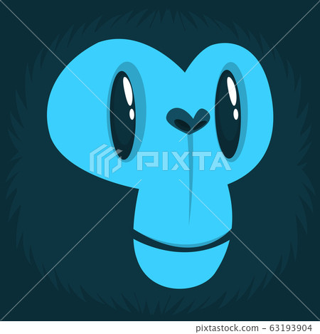 Cartoon monkey face avatar. - Stock Illustration [63193904] - PIXTA