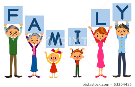 Family sign without line - Stock Illustration [63204455] - PIXTA