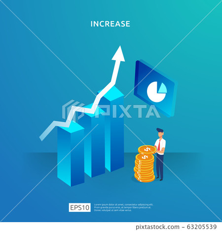 growth up arrow illustration concept. business - Stock Illustration ...