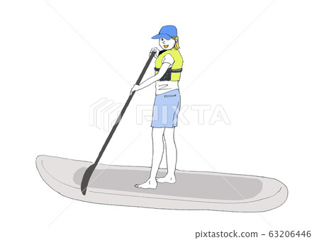paddle, paddles, line drawing - Stock Illustration [63206446] - PIXTA