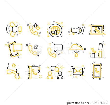 Simple communication icons set. - Stock Illustration [63219352] - PIXTA