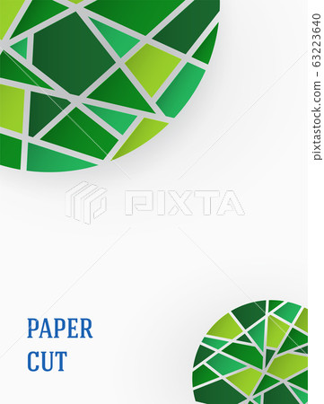 Abstract background in paper style. Poster with - Stock Illustration ...