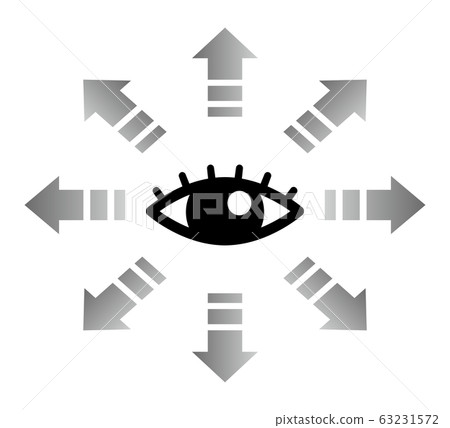 Eye and arrow - Stock Illustration [63231572] - PIXTA