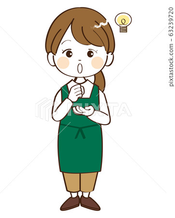 Woman, clerk, flash - Stock Illustration [63239720] - PIXTA
