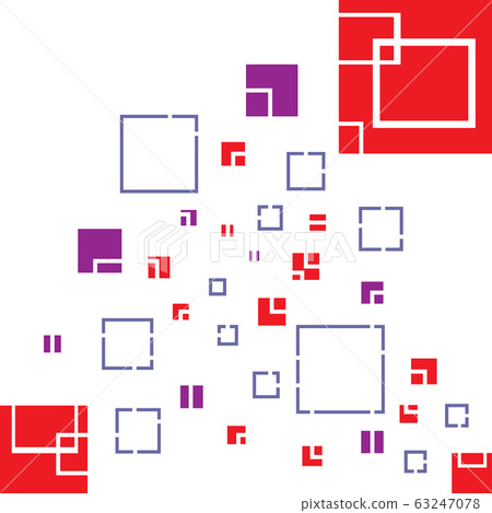 Abstract Red, purple Square shape Background... - Stock Illustration ...