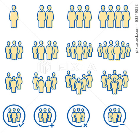 vector, vectors, group of person - Stock Illustration [63249838] - PIXTA
