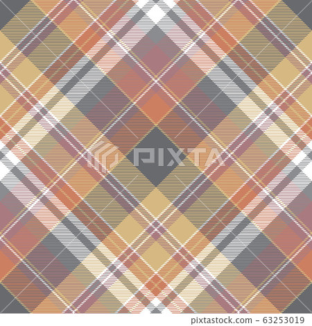 Plaid diagonal fabric texture seamless pattern - Stock Illustration ...