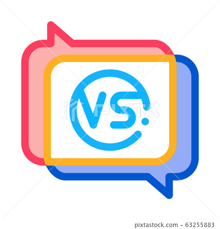 Vs Quote Frame Icon Vector Outline Illustration-插圖素材 [63255883] - PIXTA圖庫