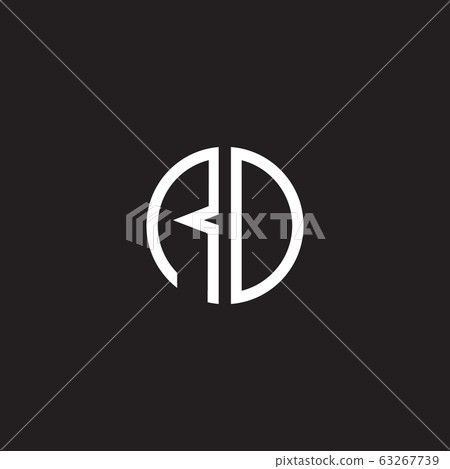 RD letter initial icon logo design vector template - Stock Illustration ...
