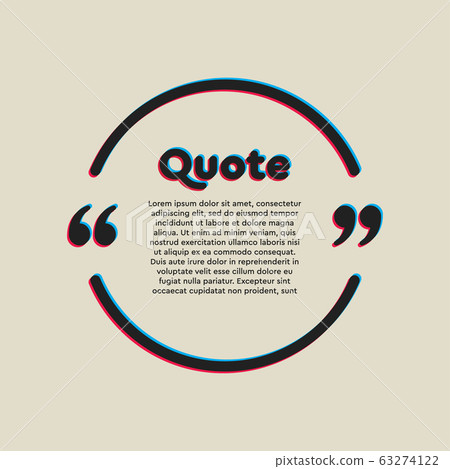 Vector template a creative quote bracket circle - Stock Illustration ...