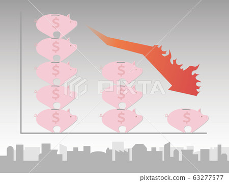 Bankruptcy, poor business performance, lack of... - Stock Illustration ...