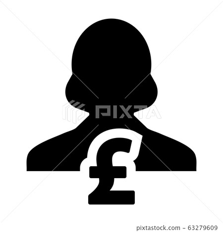 Cash icon vector female user person profile avatar - Stock Illustration ...