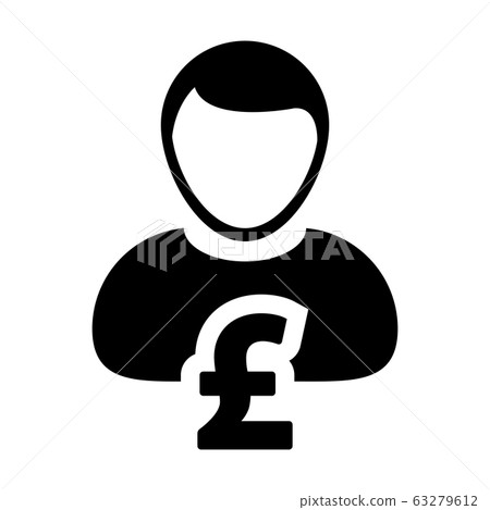 Banking icon vector male user person profile - Stock Illustration ...