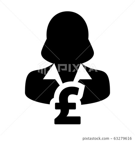 Money icon vector female user person profile - Stock Illustration ...