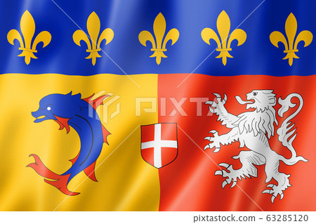 Rhone-Alpes Region flag, France - Stock Illustration [63285120] - PIXTA