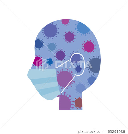 Cold flu mask disease - Stock Illustration [63291986] - PIXTA