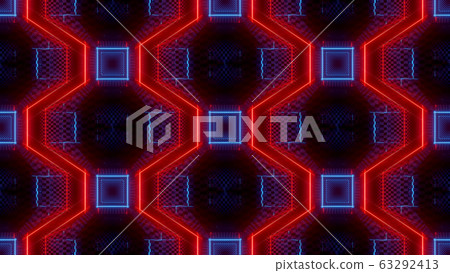 seamless abstract futuristic pattern...-插圖素材 [63292413] - PIXTA圖庫