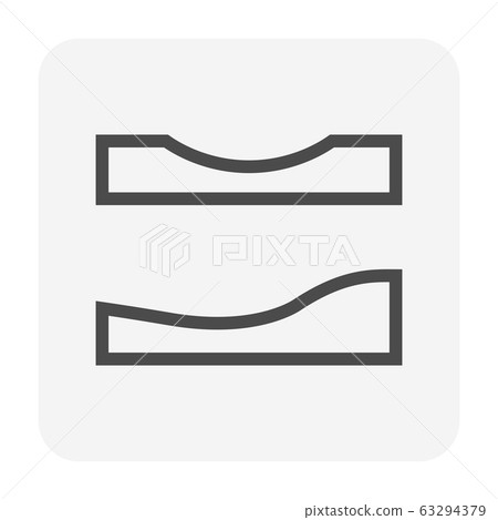 Curb gutter icon - Stock Illustration [63294379] - PIXTA