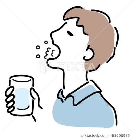 Gargling, gargle men, gargle people, men, man,... - Stock Illustration ...