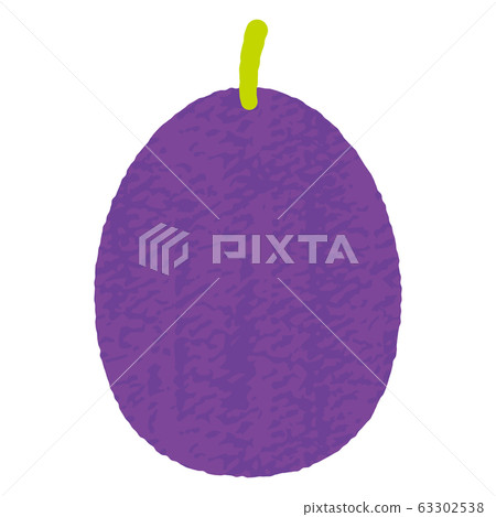 Hand drawn style cute prunes - Stock Illustration [63302538] - PIXTA