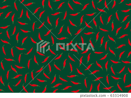 Red pepper pattern - Stock Illustration [63314908] - PIXTA