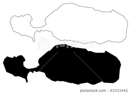 Rotuma Division (Republic of Fiji, Melanesia) map - Stock Illustration ...