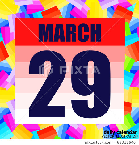 March 29 icon. For planning important day.... - Stock Illustration ...