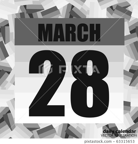 March 28 icon. For planning important day.... - Stock Illustration ...