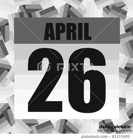 April 26 icon. For planning important day.... - Stock Illustration ...