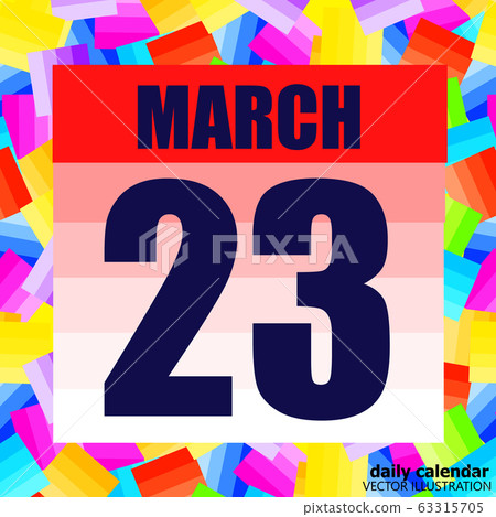 March 23 icon. For planning important day.... - Stock Illustration ...