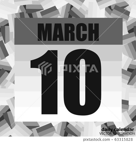 March 10 icon. For planning important day.... - Stock Illustration ...