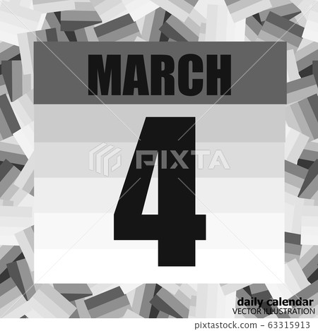 March 4 icon. For planning important day.... - Stock Illustration ...