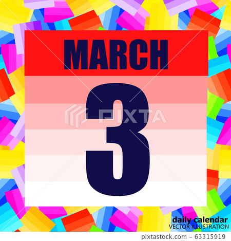 March 3 icon. For planning important day.... - Stock Illustration ...