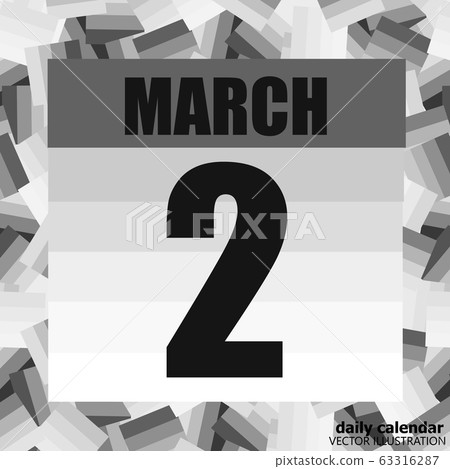 March 2 icon. For planning important day.... - Stock Illustration ...