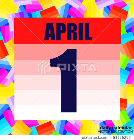 April 1 icon. For planning important day. April... - Stock Illustration ...
