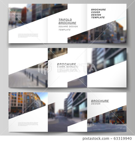 Vector layout of square cover design template... - Stock Illustration ...