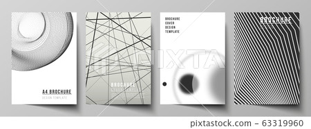 Vector layout of A4 format modern cover mockups... - Stock Illustration ...