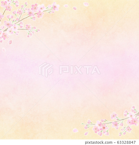 Background material Sakura Sakura Somei Yoshino - Stock Illustration ...