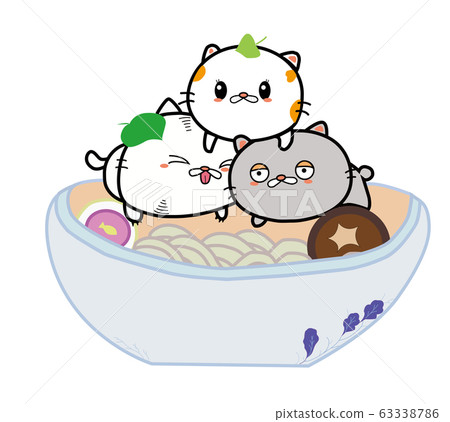 Greedy cat - Stock Illustration [63338786] - PIXTA