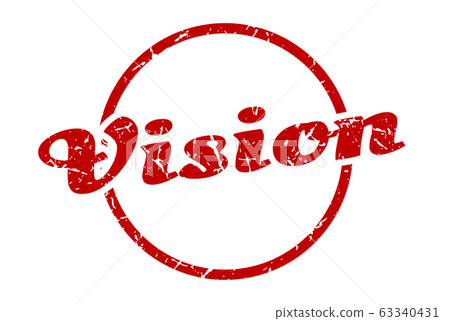 vision sign. vision round vintage grunge stamp. - Stock Illustration ...