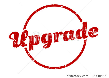 upgrade sign. upgrade round vintage grunge stamp.-插圖素材 [63340434] - PIXTA圖庫