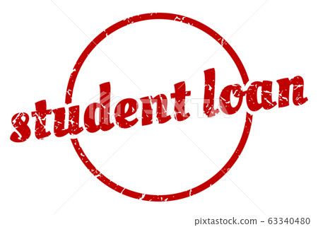 student loan sign. student loan round vintage - Stock Illustration ...