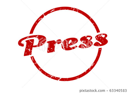 press sign. press round vintage grunge stamp. - Stock Illustration ...