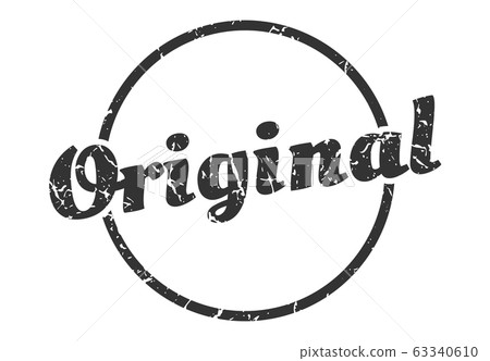 original sign. original round vintage grunge - Stock Illustration ...