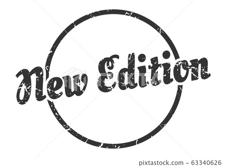 new edition sign. new edition round vintage grunge - Stock Illustration ...