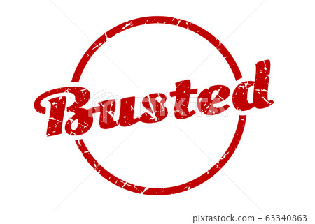 busted sign. busted round vintage grunge stamp. - Stock Illustration ...