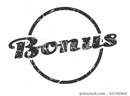 bonus sign. bonus round vintage grunge stamp. - Stock Illustration ...
