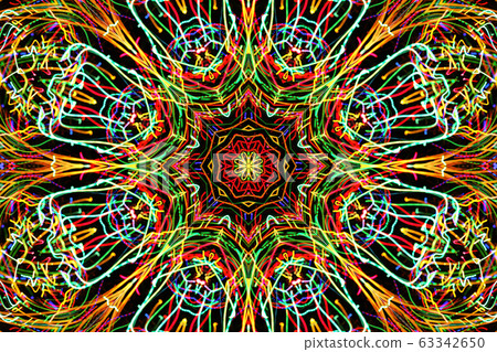 Bright abstract colorful luminous pattern - Stock Illustration ...