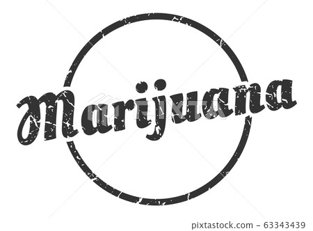 marijuana sign. marijuana round vintage grunge - Stock Illustration ...
