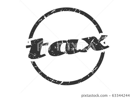 tax sign. tax round vintage grunge stamp. tax - Stock Illustration ...